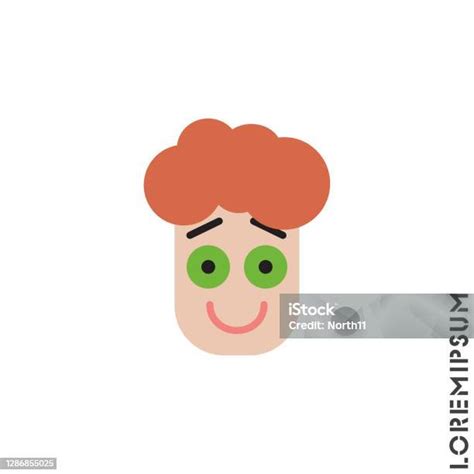 웃음 이모티콘 소년 남자 아이콘 재미 얼굴 벡터 유머 미소 색깔 웹 및 모바일 앱에 대한 긍정적 인 기호 Ui에 대한 분위기 아이콘의 간단한 표현 귀여운에 대한 스톡 벡터