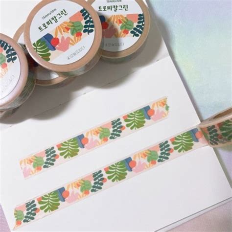 Hellorabda 오늘도랍다 트로피칼그린 마스킹테이프 핫트랙스