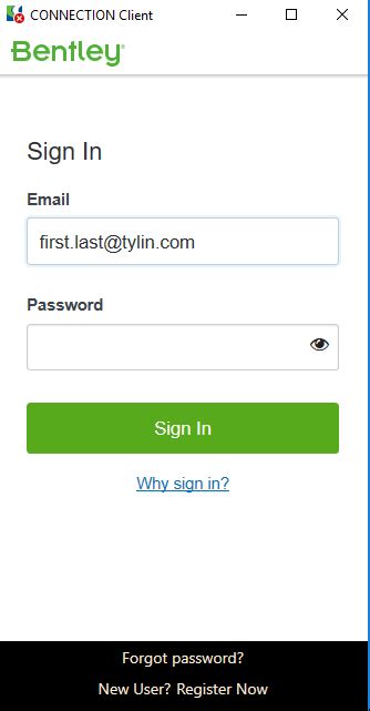 bentley connection client tylin users only tylin projectwise website