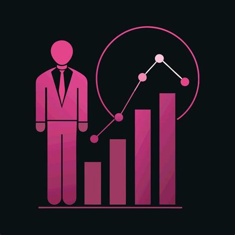 Premium Vector A Man With A Suit And A Graph That Says Graph