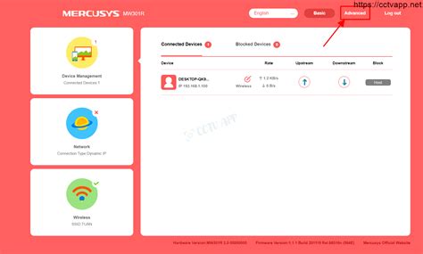 Mở Port NAT Port Router MERCUSYS MW R Application System