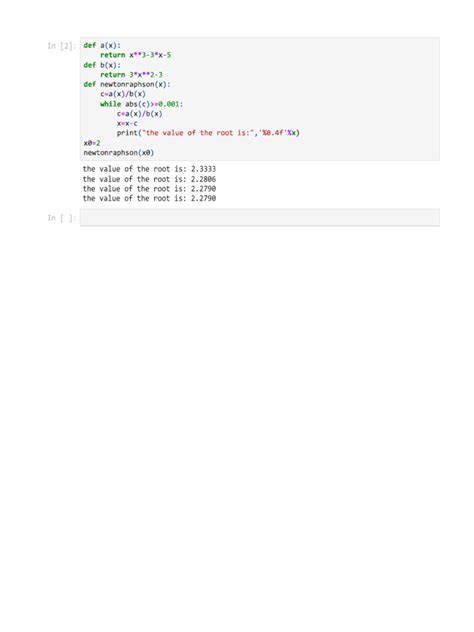 Newton Raphson Method Pdf