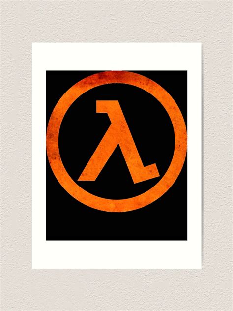 GEEK Half Life Rust Logo Art Print For Sale By AbelChappell Redbubble