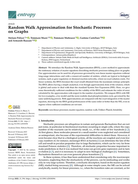 Entropy 25 00394 Pdf Eigenvalues And Eigenvectors Markov Chain