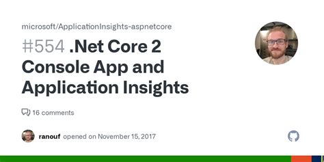 Net Core 2 Console App And Application Insights · Issue 554 · Microsoftapplicationinsights