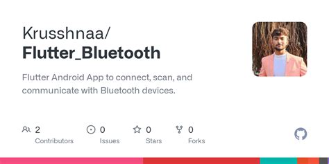 Github Krusshnaa Flutter Bluetooth Flutter Android App To Connect Scan And Communicate With