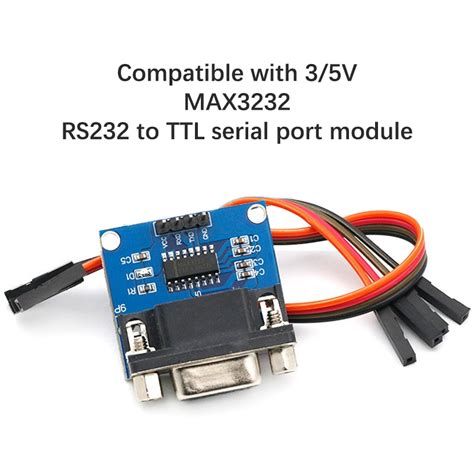 max3232 rs232 to ttl serial port converter module connector flashing