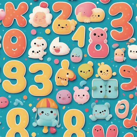 Premium Ai Image Kawaii Patterns Fabric Art Flat Illustration Vector