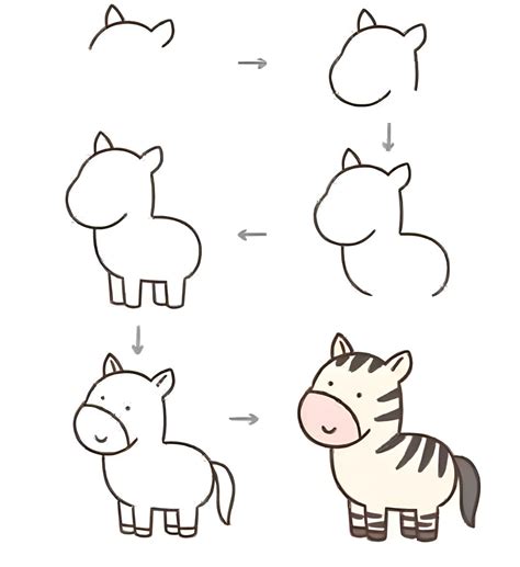 Draw A Zebra Easy Step By Step Guide Free Printable Sheet