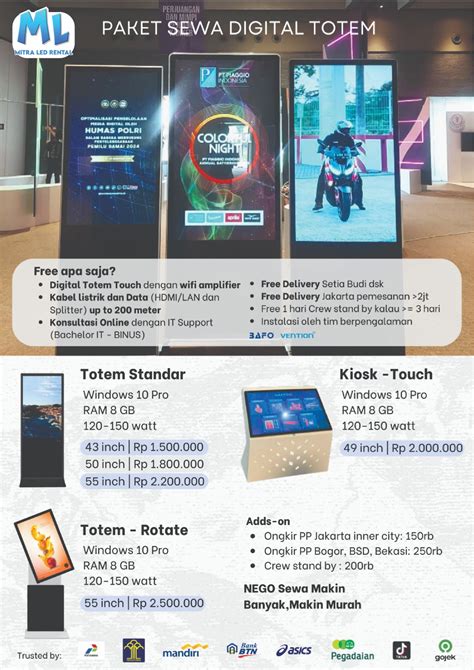 Rental Sewa Jual Led Display Touch Screen Stand Digital Lcd Sayapmaspro Com