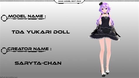 TDA Yukari Doll DLMMD模型下载MMD动作下载MMD场景下载MMD资源库MMD绑骨建模K帧接单MMD道具下载