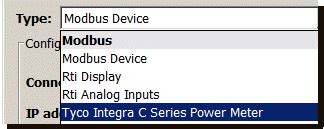 XML For The Modbus Device