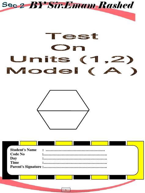 Test Units 1 2 2nd 2023 Pdf Sex Differences In Humans