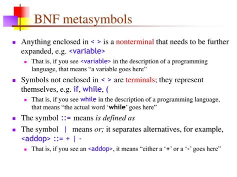 Ppt Bnf Powerpoint Presentation Free Download Id 437915