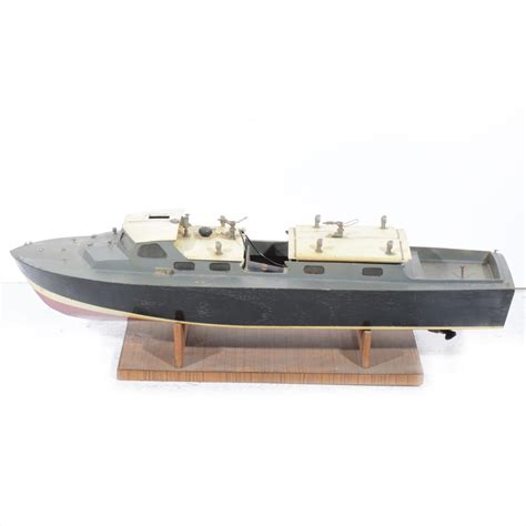 Scratch Built Model Cruiser Boat With V Electric Engine Wo