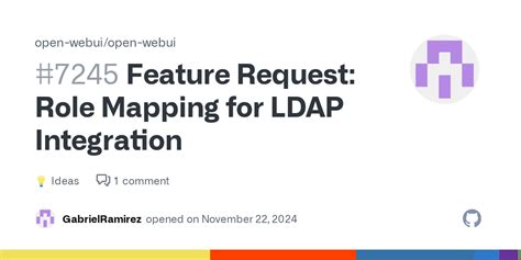Feature Request Role Mapping For Ldap Integration · Open Webui Open