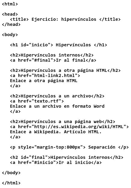 11 Hyperlinks Html Tutorial Picuino