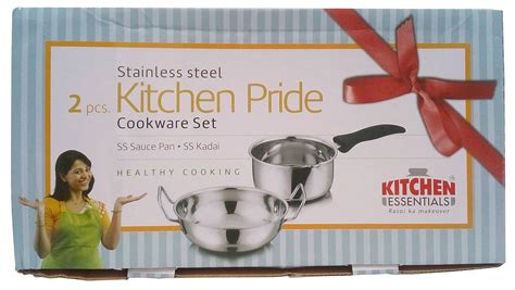 Buy Kitchen Essentials Kitchen Pride Stainless Steel Cookware Set Set