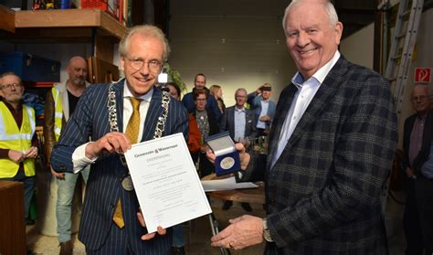 André Van Herk Geëerd Met De Wassenaarse Zilveren Erepenning De