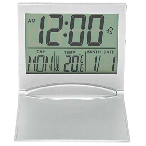 Jual Desktop Clock Digital Alarm Clock Electronic Compact Alarm Foldable Calendar Easy To Read