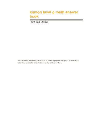 Kumon Answer Book: Complete with ease | airSlate SignNow