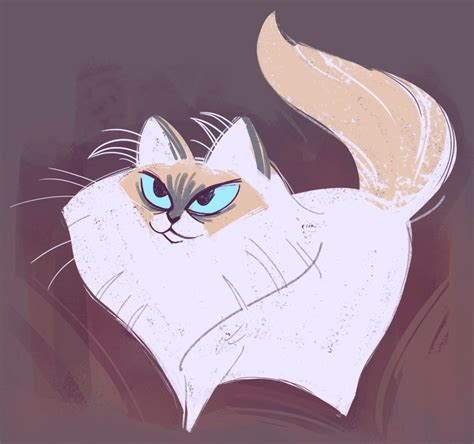 Daily Cat Drawings 210 Siberian Sketch