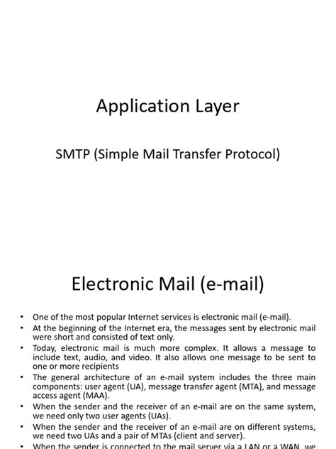 Application Layer 2 Smtp Pdf