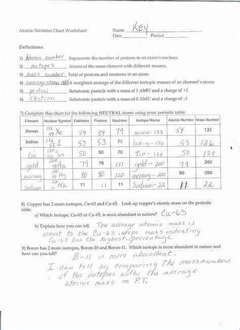 Isotope Practice Worksheet Db Excel Com