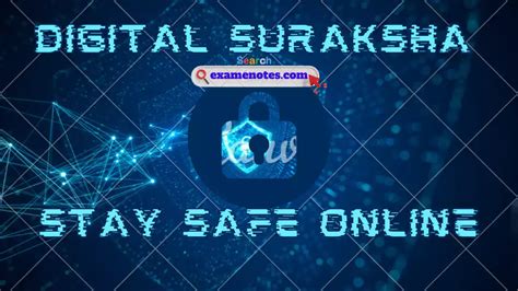 Digital Suraksha I E Stay Safe Online Examenotes