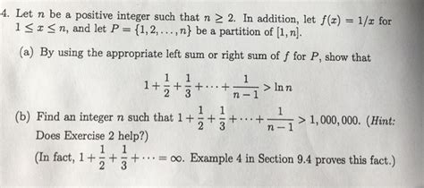 Solved Let N Be A Positive Integer Such That N Chegg