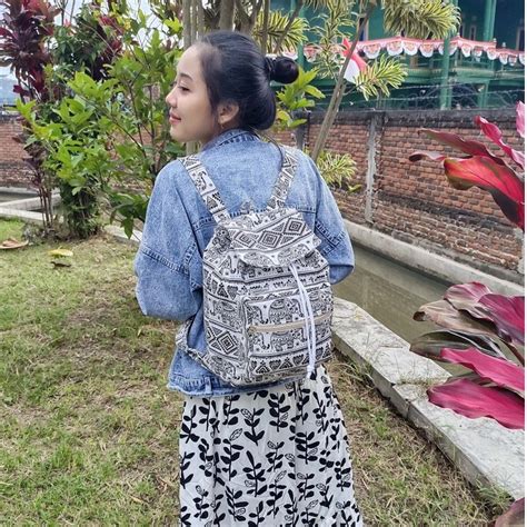 Jual RANSEL SERUT TAS WANITA TAS RANSEL WANITA TAS SERUT WANITA TAS KANVAS RANSEL SERUT
