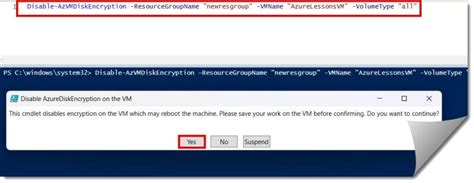how to disable azure disk encryption azure lessons