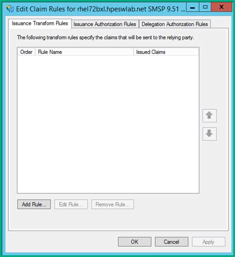 Configure The ADFS SAML Token