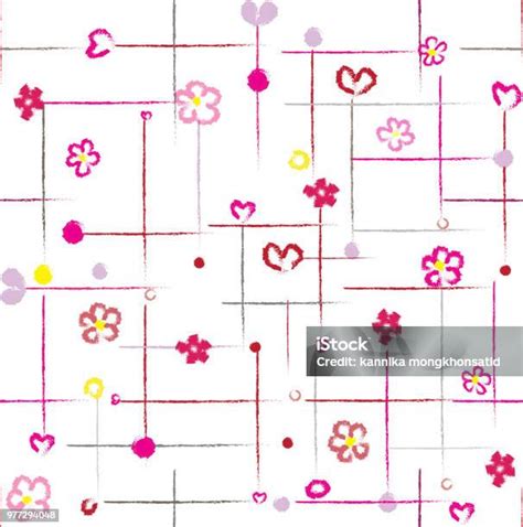 Cute Grid Pattern Stock Illustration Download Image Now Abstract Art Backgrounds Istock