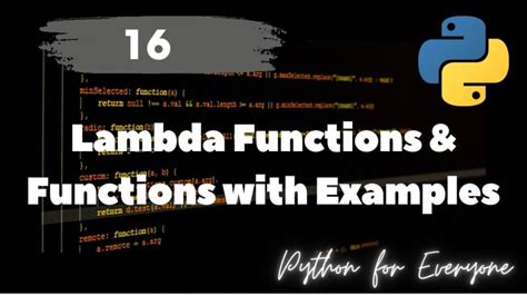 Jawad Khan On Linkedin Lambdafunctions Pythontutorial Learnpython