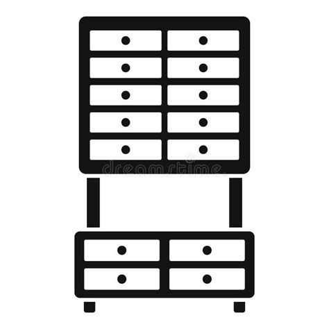 Modular Furniture Icon Simple Vector Interior Room Stock Vector