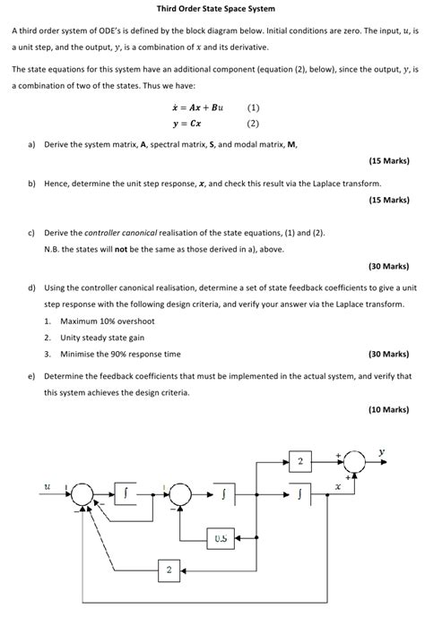 third order state space system a third order system