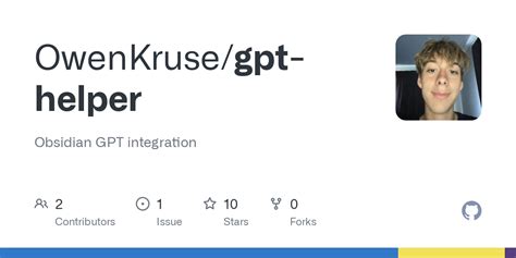 Github Owenkrusegpt Helper Obsidian Gpt Integration
