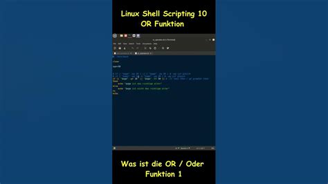 Linux Shell Scripting 10 Or Funktion Was Ist Die Or Oder Funktion 1