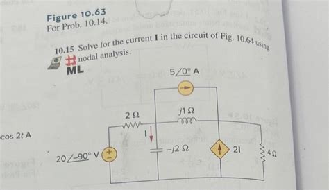 Solved 10 15 Solve For The Current I In The Circuit Of Fig