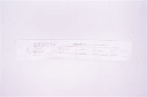 Microtek Medical 2002s Medi Palst Bag Decanter Ii Microtek Medical 2002s Medi Palst Bag Decanter Ii