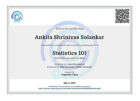 Ibm Cognitiveclass Statistics Lifelonglearning Datascience