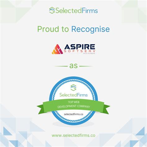 aspire softserv is a top web development company in the us selectedfirms posted on the topic