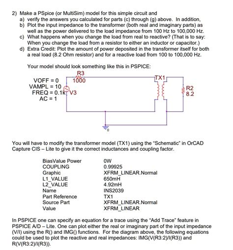 SOLVED Make A PSpice Or MultiSim Model For This Simple Circuit And Verify The Answers You