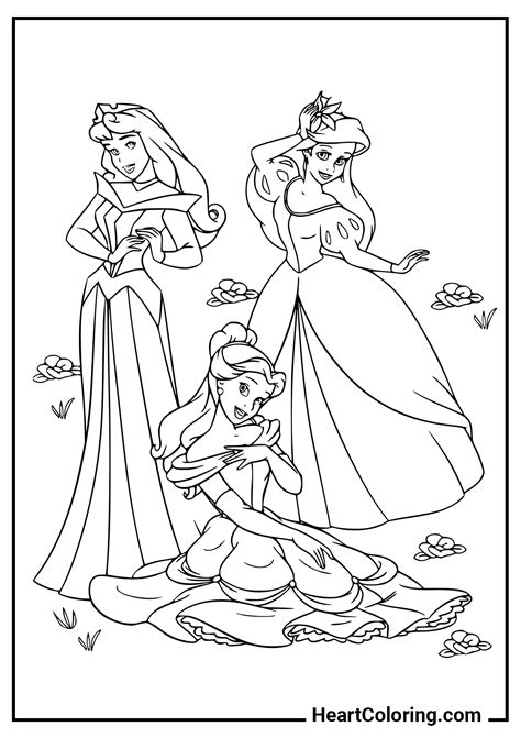 Disney Princesses Coloring Pages To Print And Download