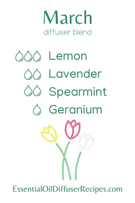 10 Marvelous Essential Oil Diffuser Blends For March • Essential Oil Diffuser Recipes
