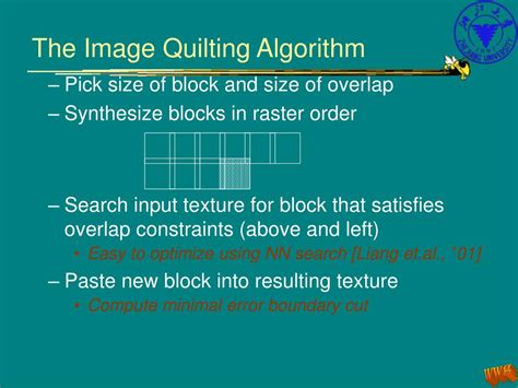 Ppt Image Quilting For Texture Synthesis And Transfer Powerpoint Presentation Id6223299