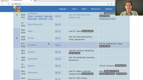 Cs 61a Fall 2022 Lecture 13 Announcements Youtube