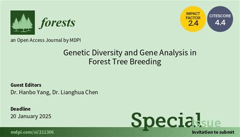 Forests Mdpi On Linkedin Forest Genetics Population Diversity