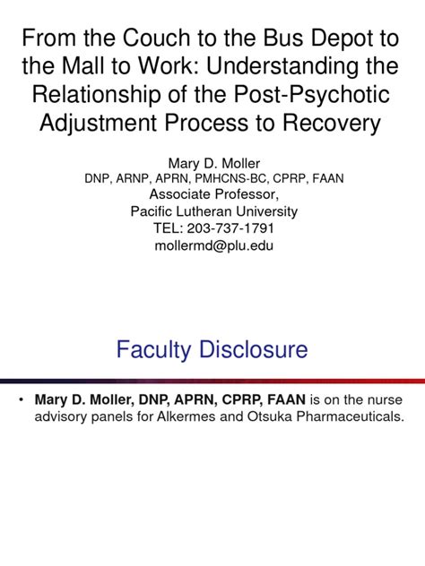 Mapp Recovery Model Pdf Psychosis Schizophrenia